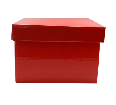 Barama Products: SMALL GIFT BOX and LID PACK-Gloss Red, GIFT BOXES, CB6-RED