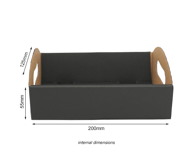 Barama Products: SMALL HAMPER TRAY PACK-Matt Black, CARDBOARD HAMPER ...